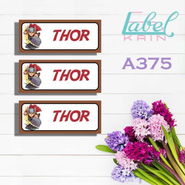 Jual Stiker label nama label kain baju iron A001 | Shopee Indonesia