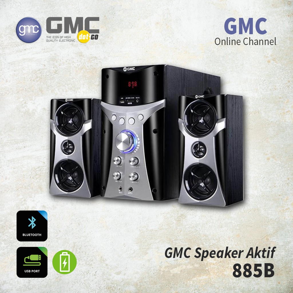 Jual GMC SPEAKER 885B MULTIMEDIA BLUETOOTH | TERMURAH + GRATIS ONGKOS ...