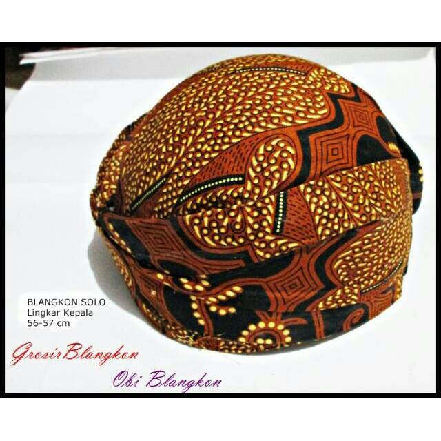 Jual Blangkon Solo Batik Cecek Pari | Shopee Indonesia