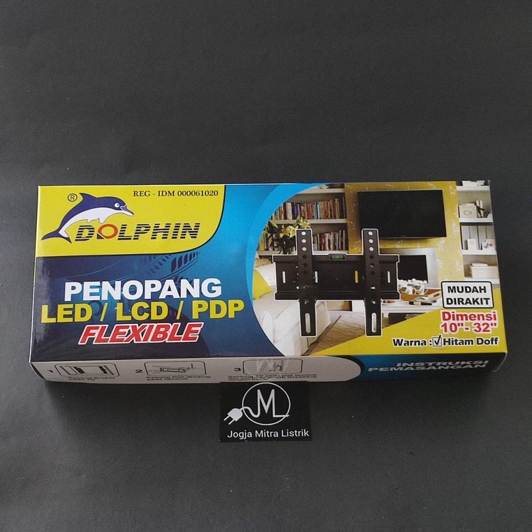 Jual BREKET / BRACKET TV FLEXIBLE DOLPHIN 32" ( 10" - 32" ) | Shopee Indonesia