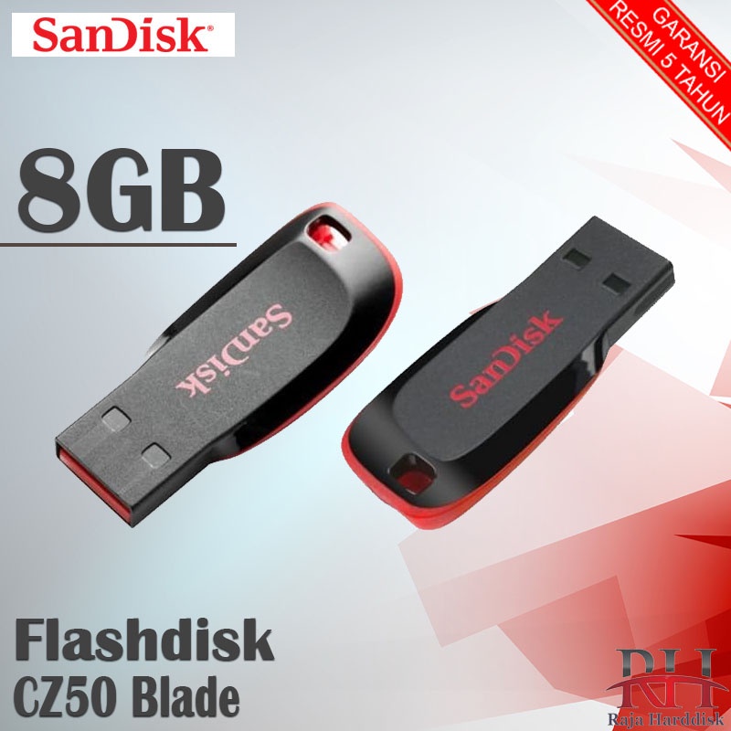 Jual SanDisk Cruzer Blade 8GB / 8 GB CZ50 Flashdisk | Shopee Indonesia