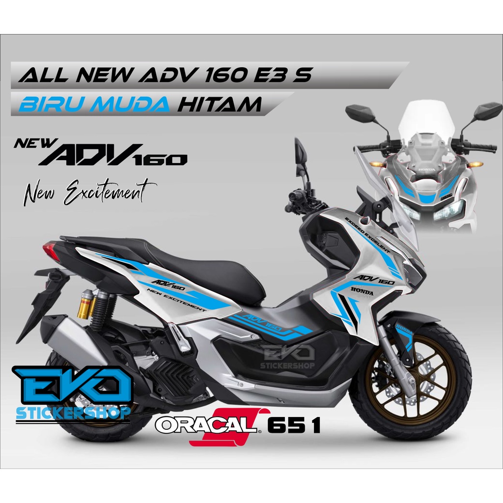 Jual Sticker ADV 160 PUTIH cutting stiker Variasi adv 2022 2023 E3 ...