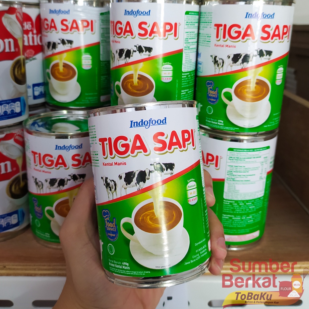 Jual Susu Kental Manis Tiga Sapi Kaleng Murah | Shopee Indonesia