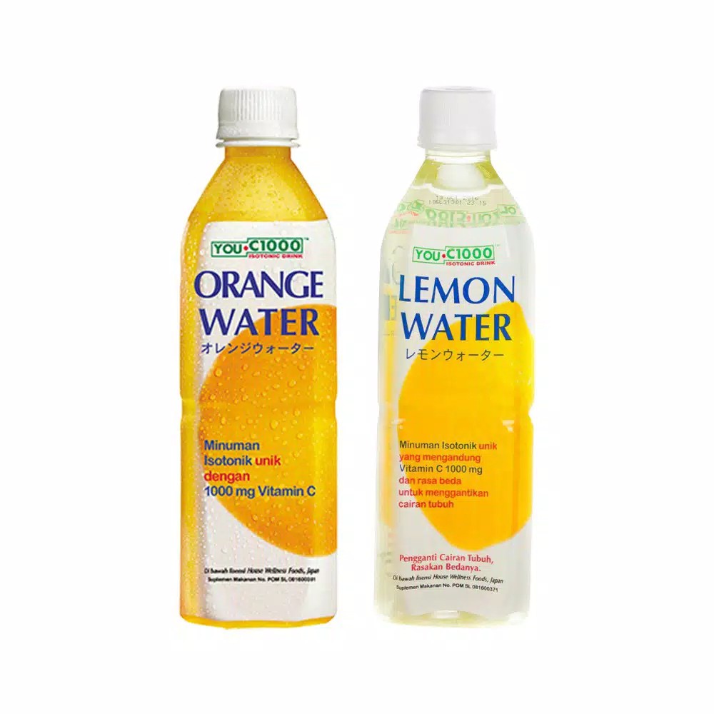 Jual You C1000 Orange & Lemon Water 500ml kemasan botol plastik ...