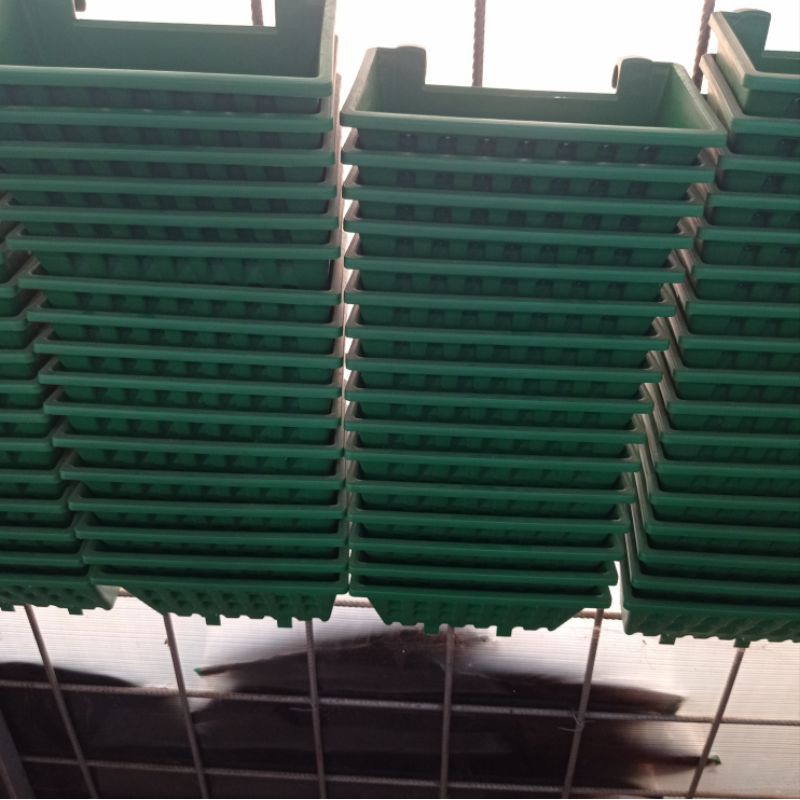 Jual Pot Tembok Gantung, Pot Tembok Persegi, Pot Tembok, Warna Hijau ...