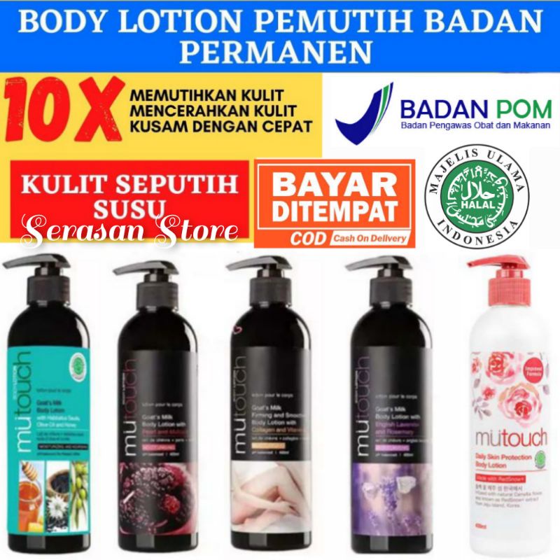 Jual Mutouch Body Lotion 400ml | Lotion Pemutih Kulit Permanen | Shopee ...