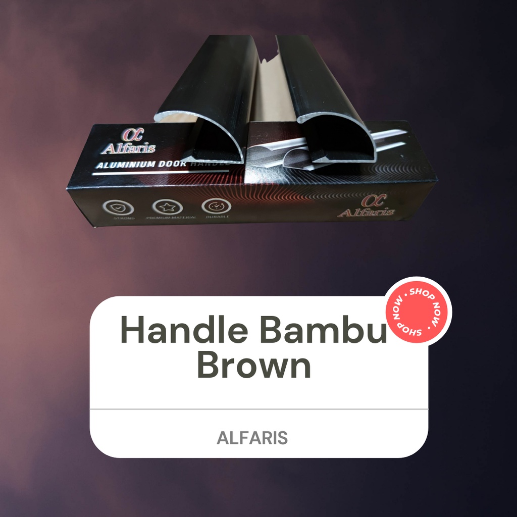 Jual Handle Bambu Aluminium Brown Silver White | Shopee Indonesia