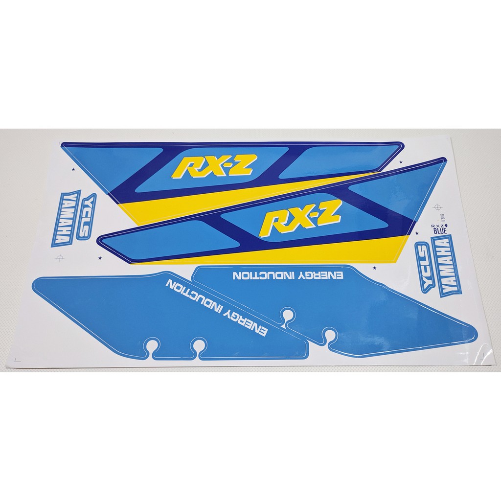 Jual STIKER BODI RXZ LAMA. STRIPING BODY YAMAHA RXZ MILE WARNA BIRU ...