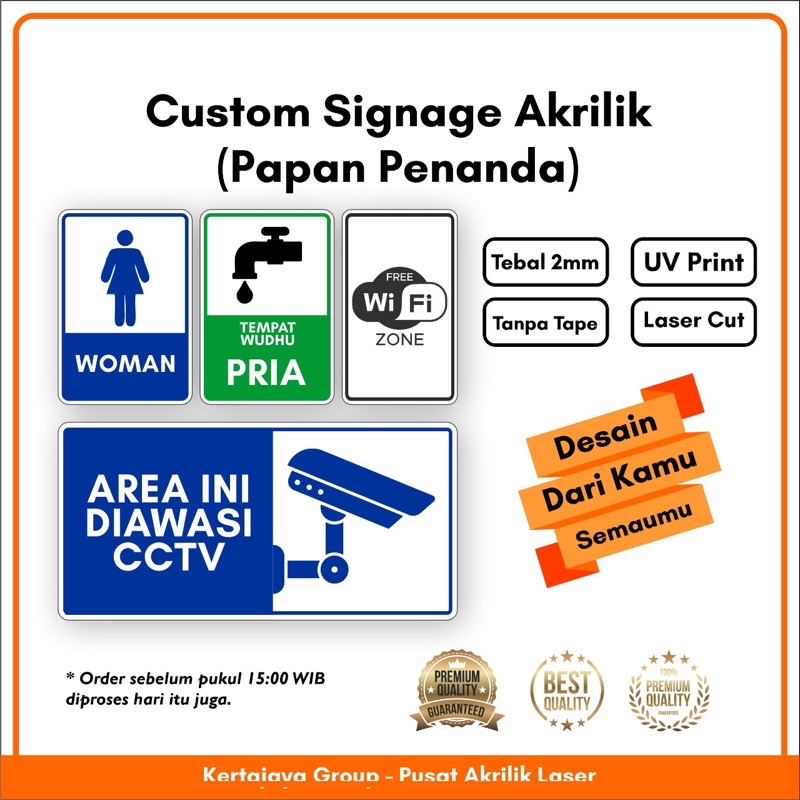 Jual Papan Signane Papan Penanda Akrilik Custom | Shopee Indonesia