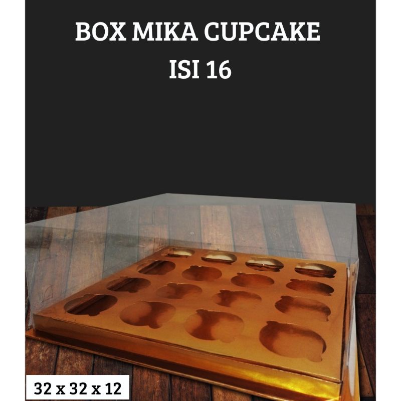 Jual Box Kue / Box Mika Cupcake isi 16 / Kotak Muffin / Box Hamper ...