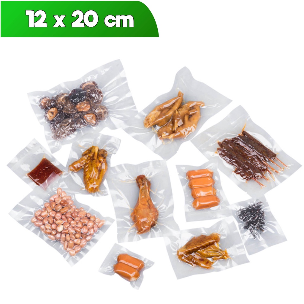 Jual PLASTIK VACUUM POUCH POLOS 12X20 CM 100 LEMBAR PLASTIK VACUM ...