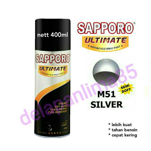 Jual Sapporo Ultimate M51 Silver/pylox/pilox/pilok/sepeda/motor/helm ...