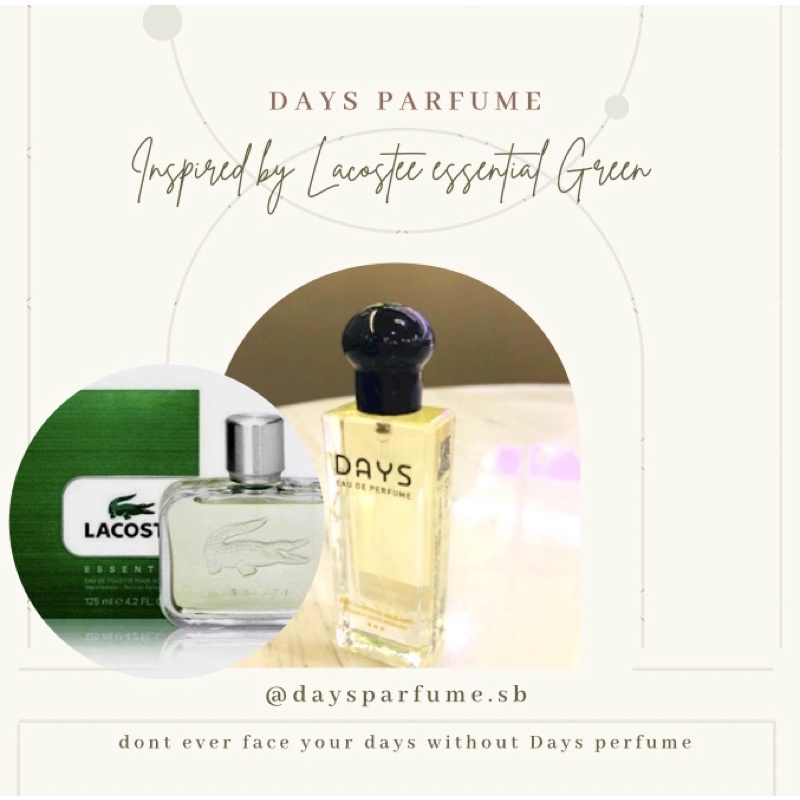 Jual Days Parfum- Inspired by Lacoste green | Shopee Indonesia