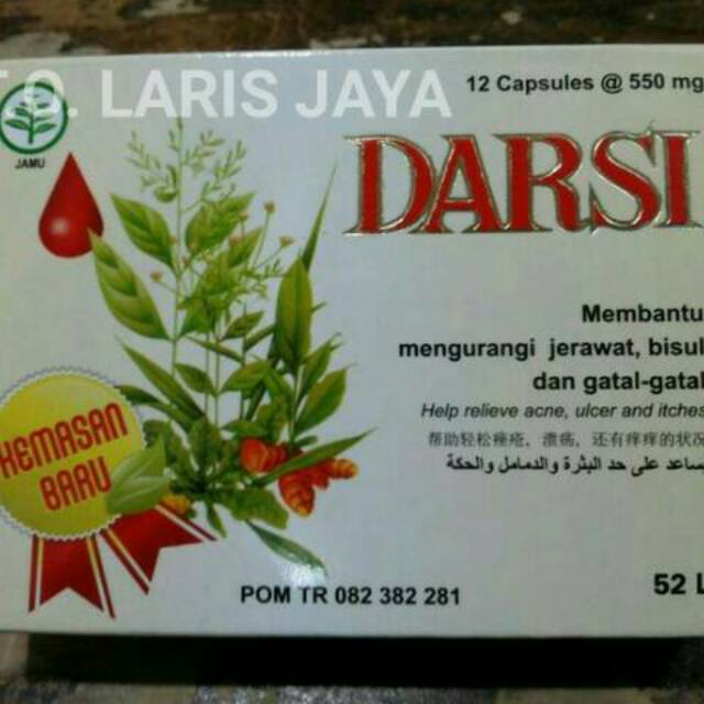 Jual DARSI OBAT JERAWAT DAN BISUL (ISI 12 KAPSUL) | Shopee Indonesia