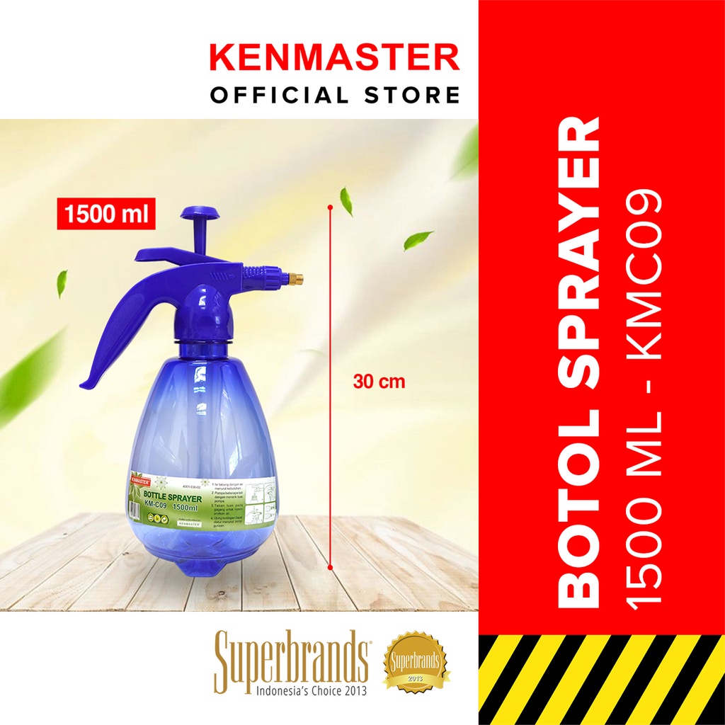 Jual Kenmaster Botol Sprayer 1500ml KM-C09 / Botol 1,5 Liter | Shopee ...