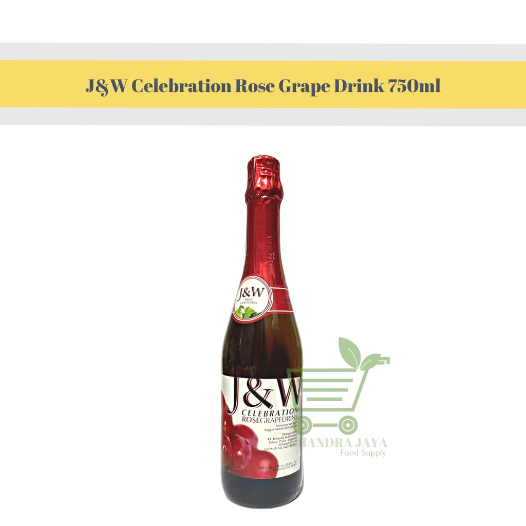 Jual J&W Celebration Rose Grape Drink 750ml - Minuman Sari Buah Anggur ...