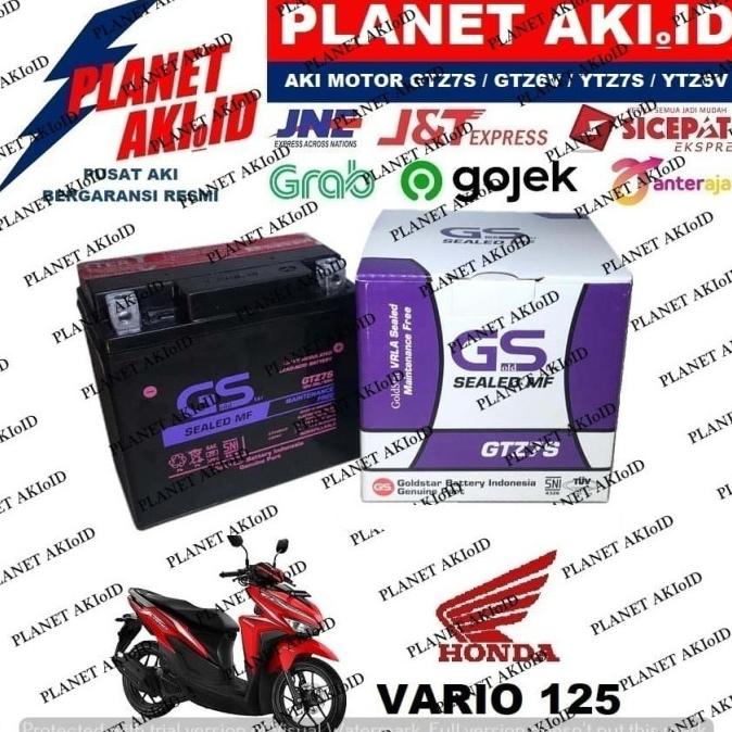 Jual Aki Motor Honda Vario 125 Techno FI CW CBS GTZ7S GS Y Accu Kering MF | Shopee Indonesia