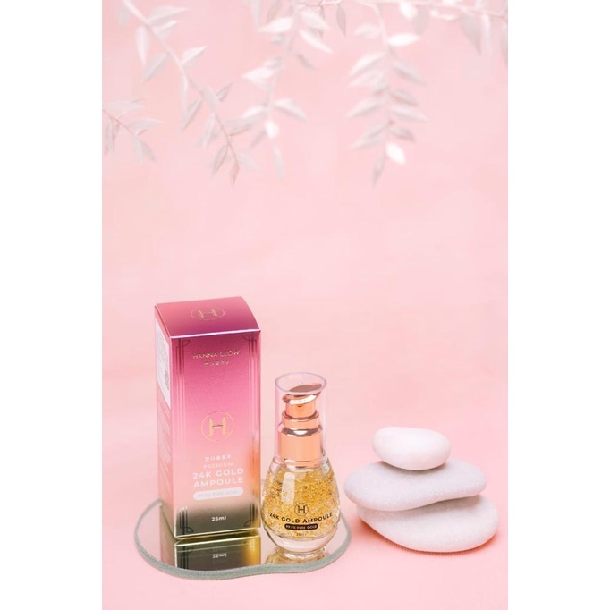 Jual Hanna Glow Premium 24K Gold Ampoule 25ml Travel Size Serum Glowing Original Korea BPOM ...