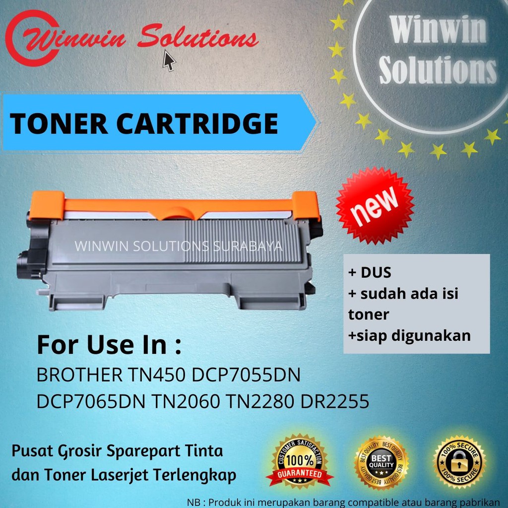Jual Toner Cartridge BROTHER TN2060 / TN 450 / HL-2140 / HL-2270 ...