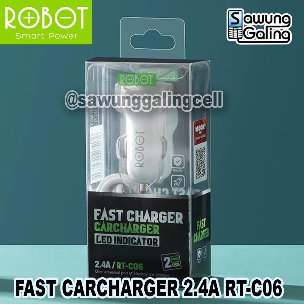 Jual CHARGER MOBIL ROBOT 2.4A RT-C06 RT-C07 RT-C08 RT-C09 | Shopee Indonesia