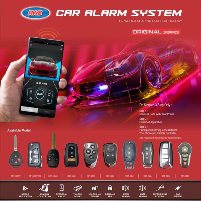 Jual Alarm Mobil Rwb Remote Alarm Dan Smart Phone | Shopee Indonesia