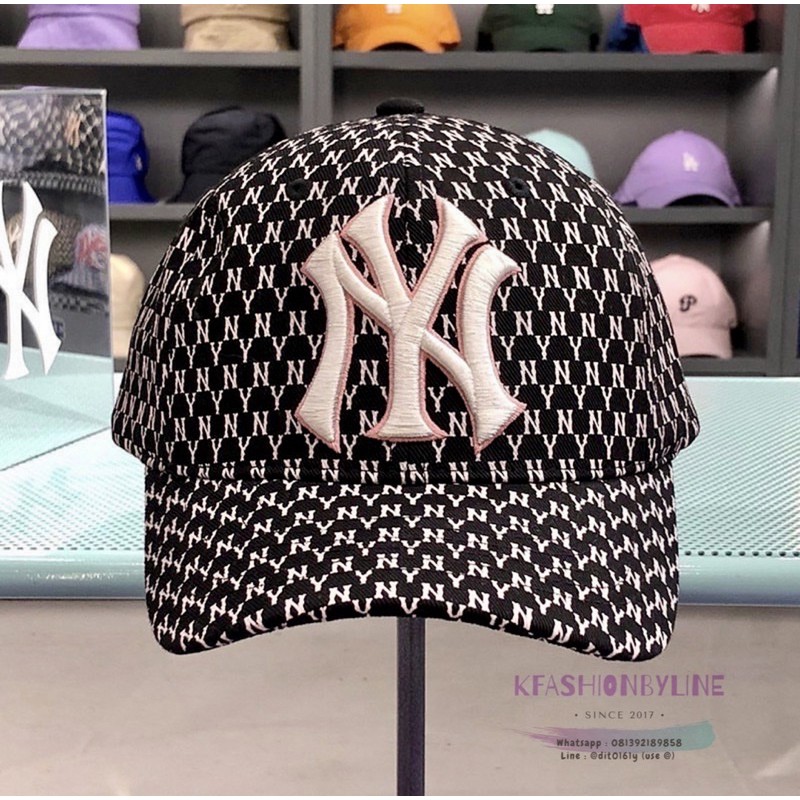 Jual MLB Monogram Structure Ball Cap New York Yankees - Pink | Shopee ...