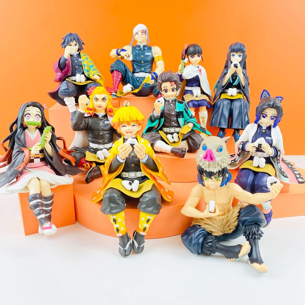 Jual Action Figure Demon Slayer Anime Kimetsu No Yaiba Eat Rice Ball ...