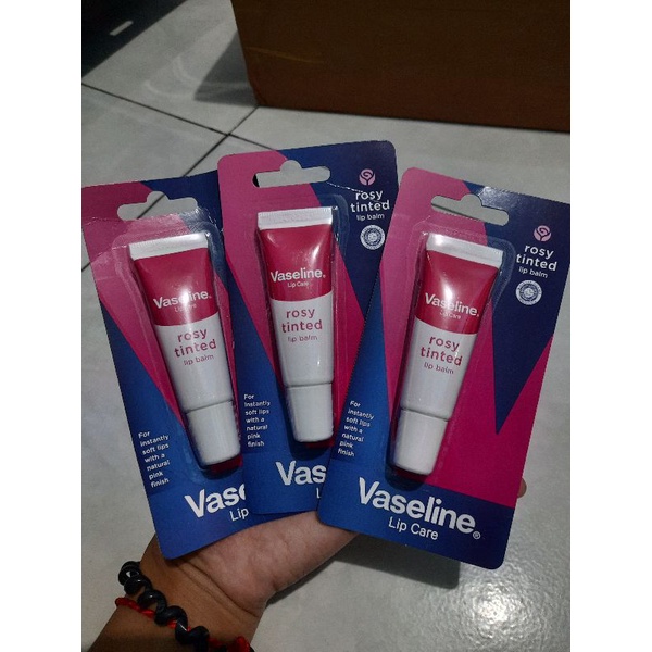Jual Vaseline Lip Care Rosy Tinted Lip Balm 10 g | Shopee Indonesia