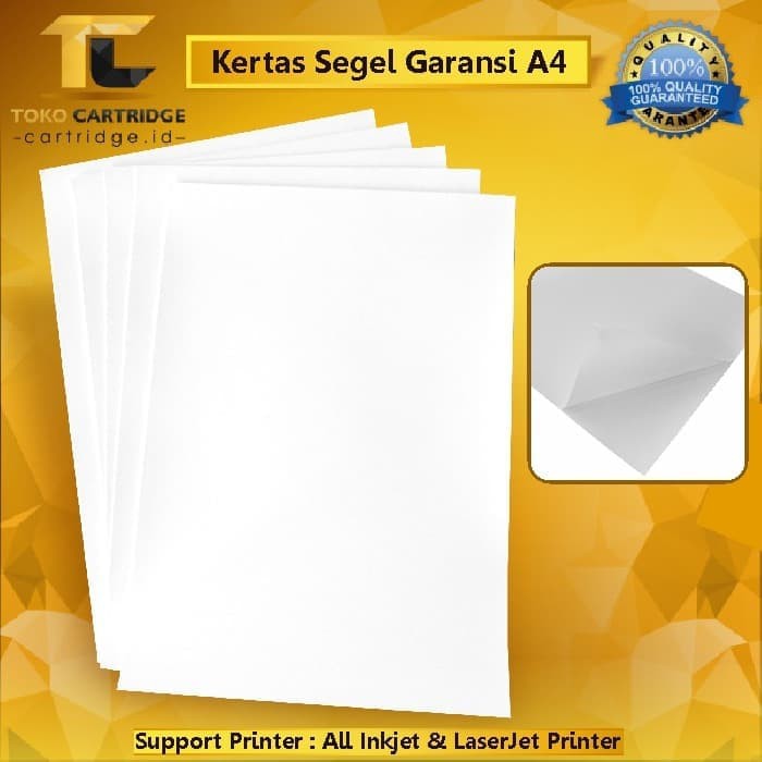 Jual Kertas Segel Premium Sticker Garansi Stiker Pecah Telur Putih ...