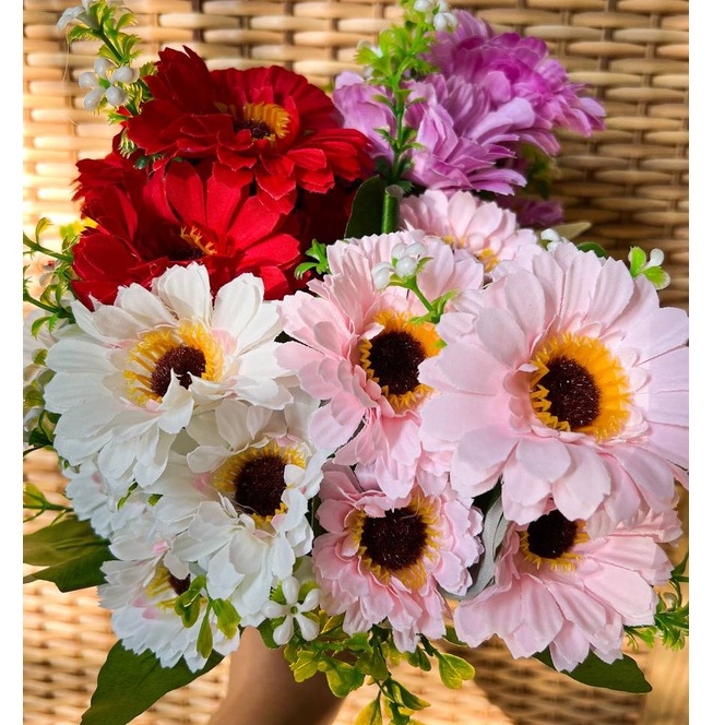 Jual Buket Bunga Gerbera - Bunga Plastik Krisan Daisy - Buket Bunga ...