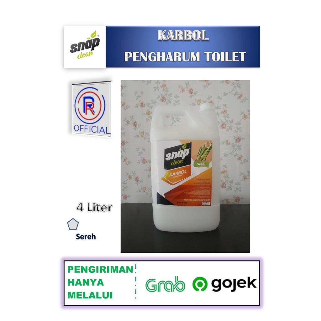 Jual SNAP CLEAN - KARBOL - SEREH - 4 LITER | Shopee Indonesia