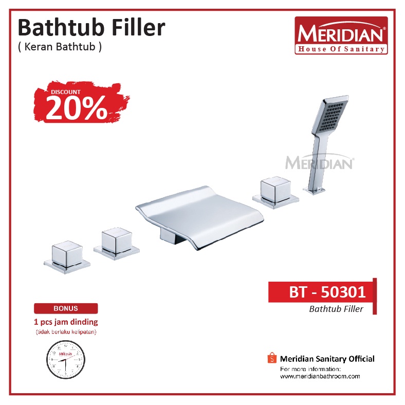Jual Kran Bathtub MERIDIAN BT-50301 | Shopee Indonesia