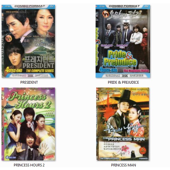 Jual DRAMA KOREA PRESIDENT, PRIDE & PREJUDICE, PRINCESS HOURS 2 ...