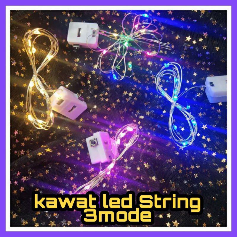 Jual lampu hias led string lampu tambller 1/2 meter 1 meter 2 meter ...