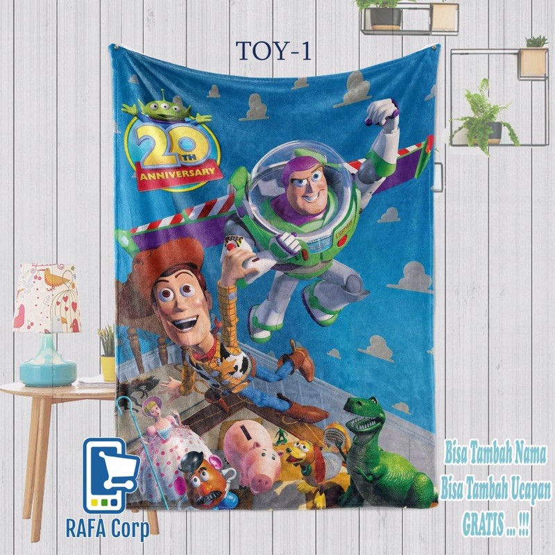 Jual selimut Toy Story - selimut custom bisa pakai desain sendiri ...