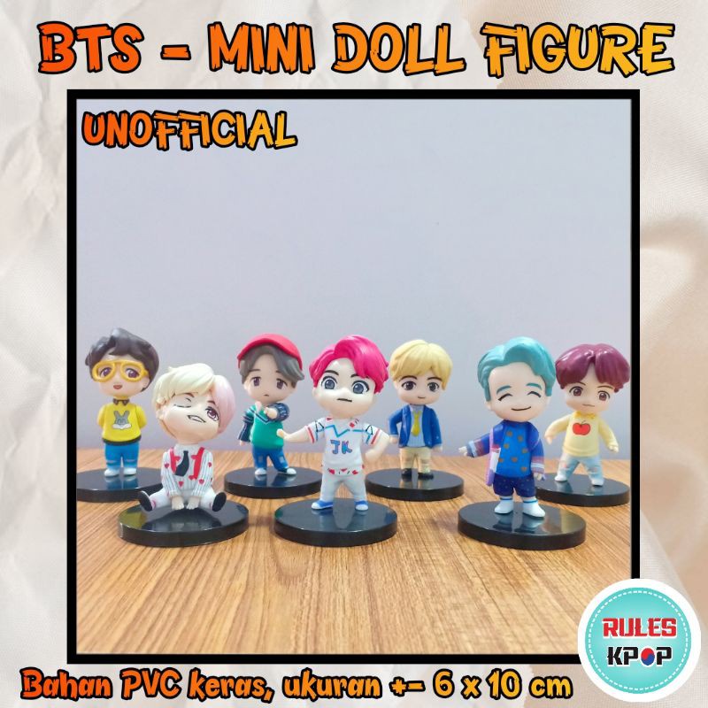 Jual BTS mini doll figure unofficial BTS TINY TAN BT21 PAJANGAN BTS MIC ...