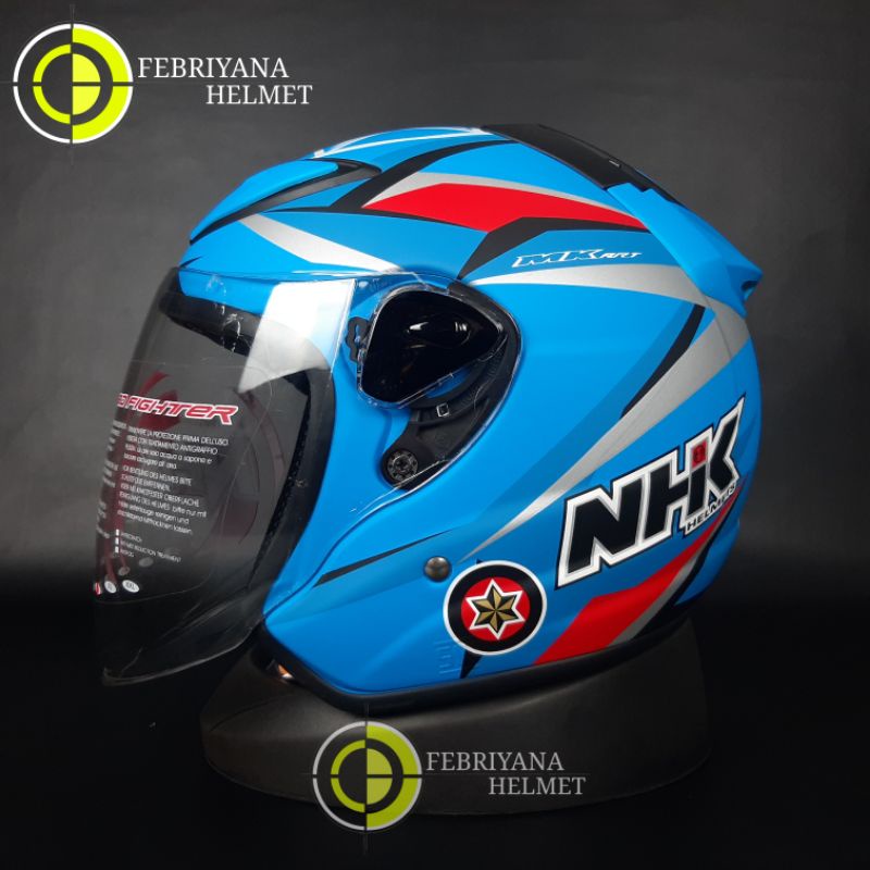 Jual HELM NHK R6 ESTRELLA BLUE LIMITED EDITION | Shopee Indonesia