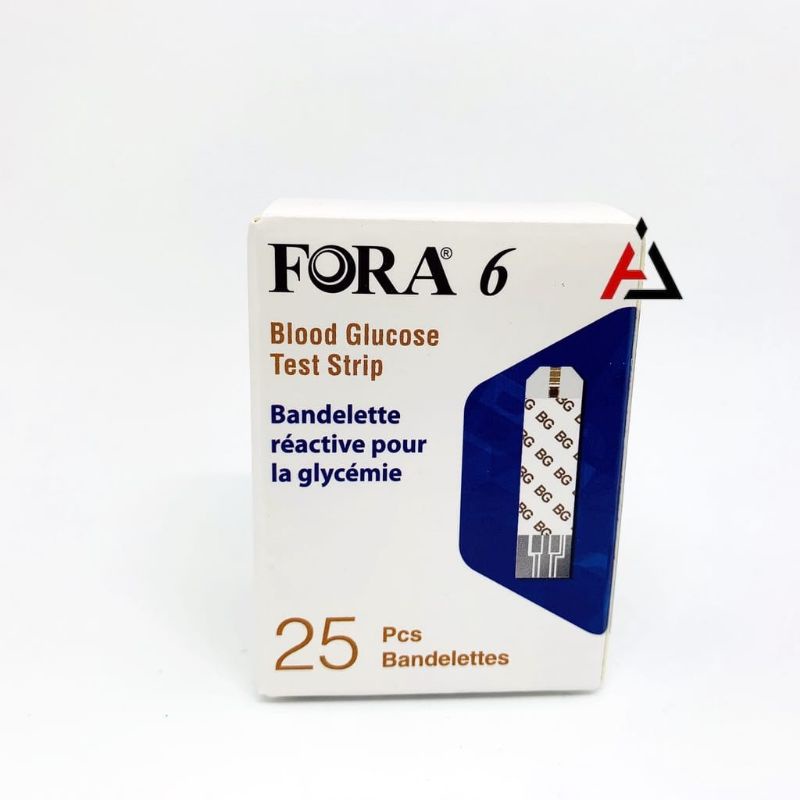 Jual Strip Gula Fora 6 Plus isi 25 Pcs / Strip Glucose Alat Fora 6 Plus ...