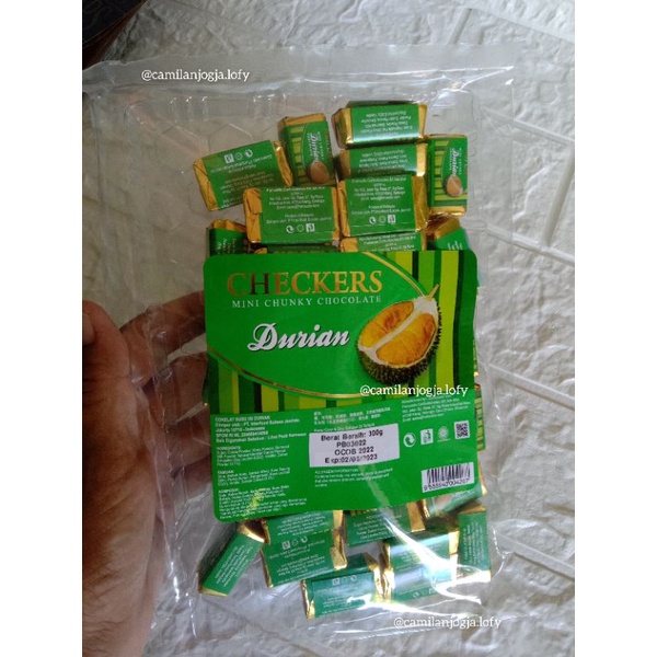 Jual Checkers Mini Chunky Chocolate / checkers almond Chocolate ...