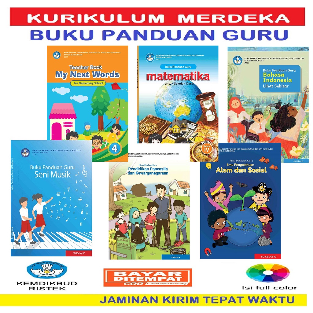 Jual Buku Panduan Guru SD Kelas 4 Kurikulum Merdeka Kemendikbud | Shopee Indonesia