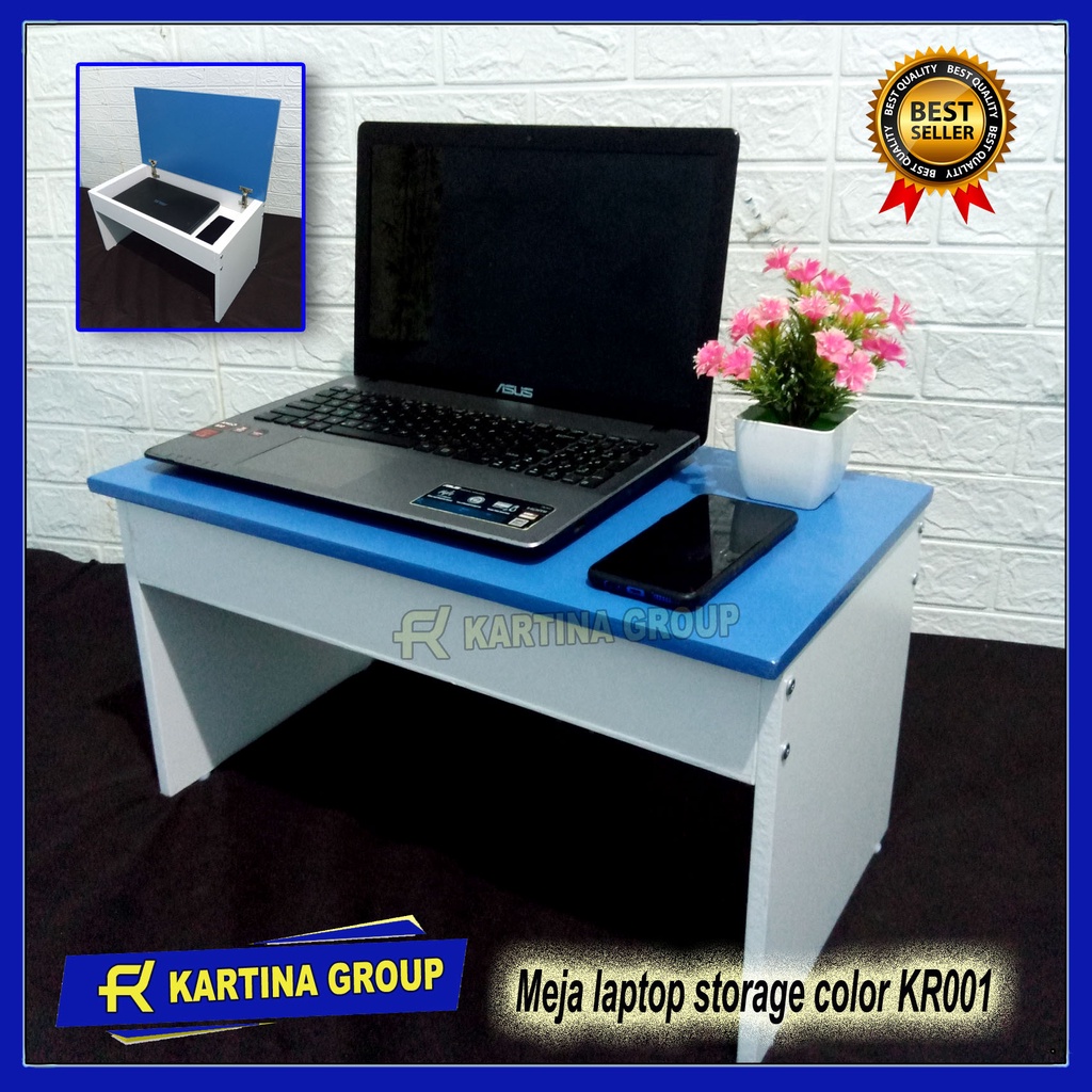 Jual Meja belajar / Meja laptop lesehan storage KR001 Simpel minimalis ...