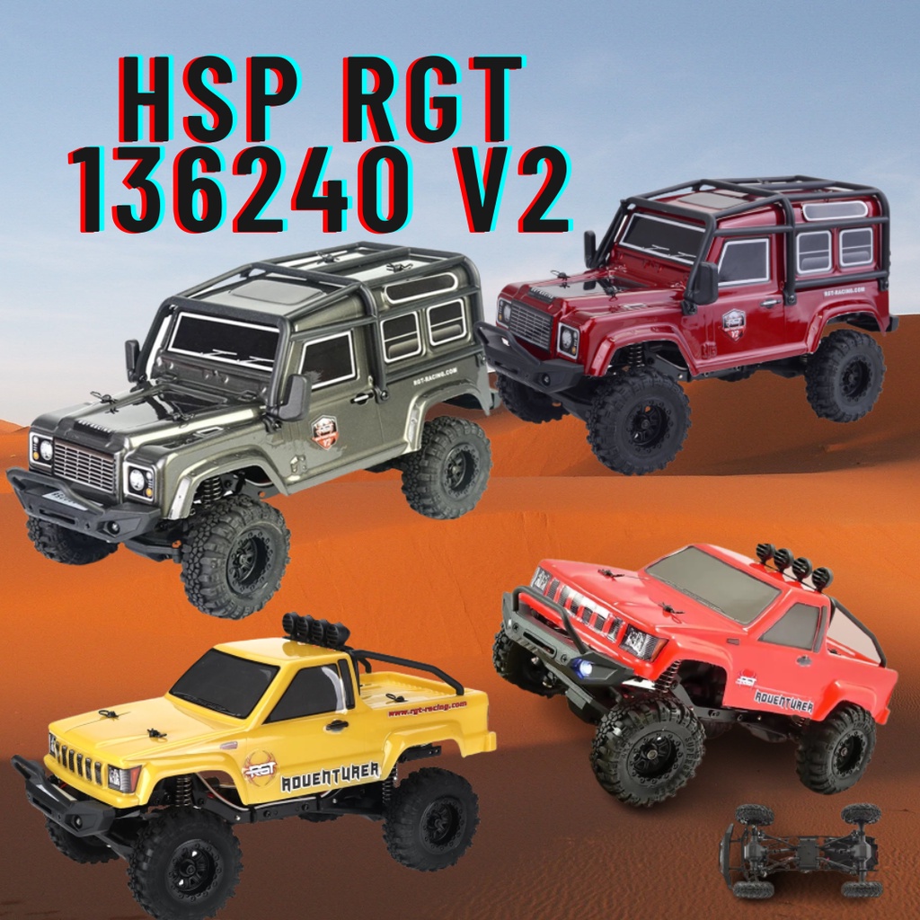 Jual RGT 136240 V2 Adventure Land Rover Rock Crawler 1/24 RC Mobil 4WD ...
