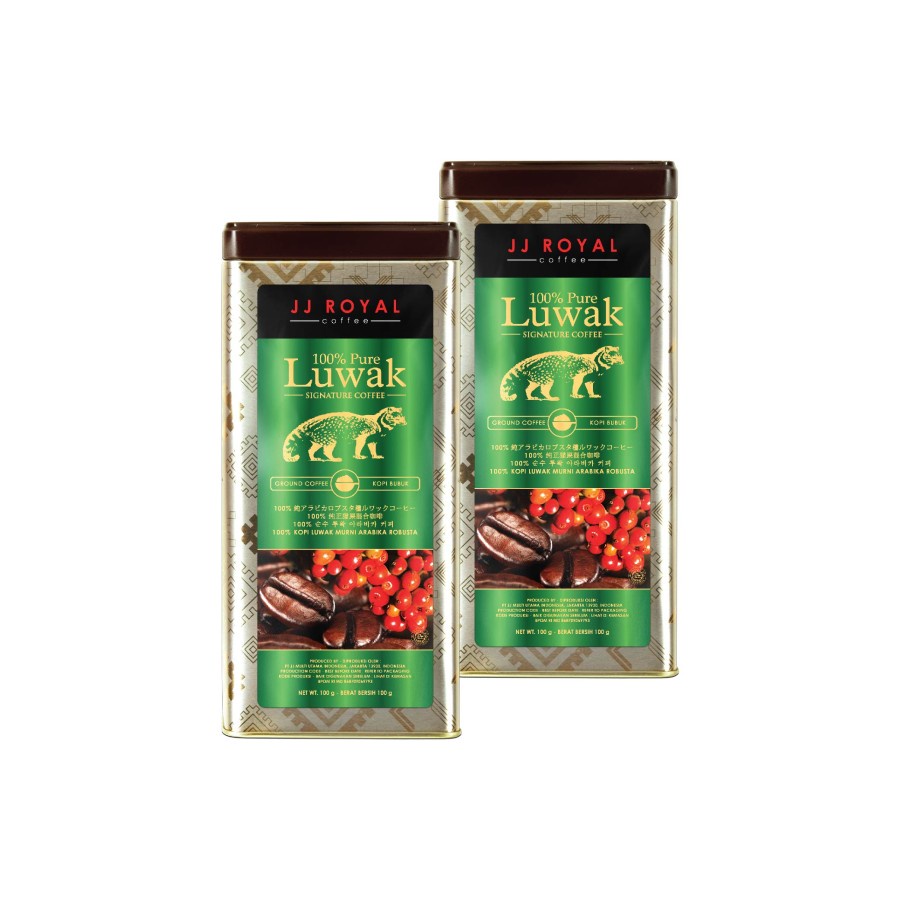 Jual Bundling Duo JJ Royal Coffee 100% Pure Luwak Signature Ground ...