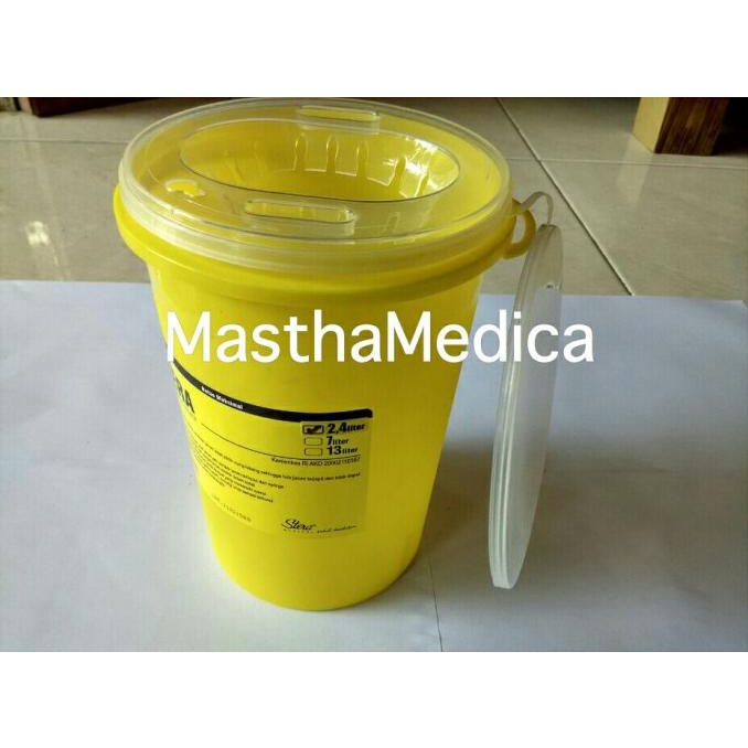 Jual Sharp Container STERA Tempat Sampah Medis Limbah Medis /Jarum 2 ...