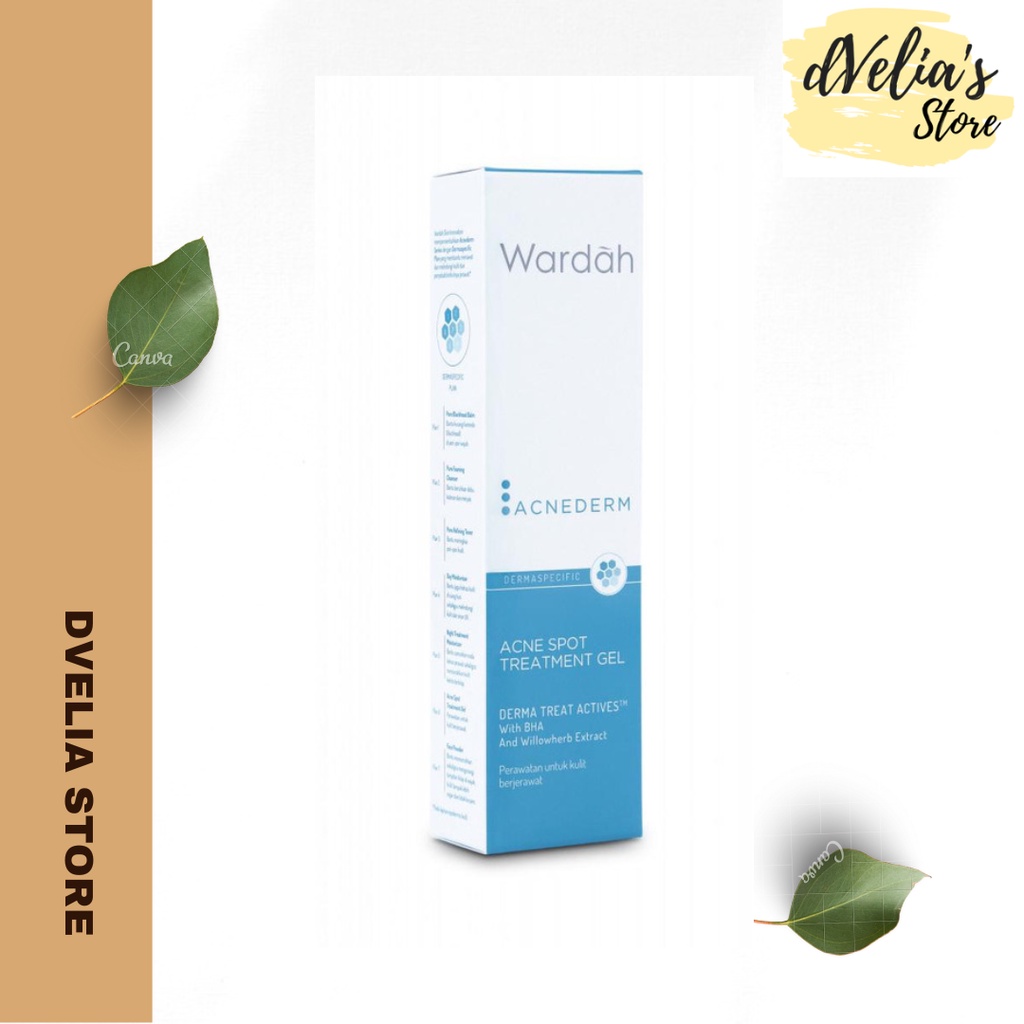 Jual Wardah Acnederm Spot Treatment Gel 15ml | Shopee Indonesia