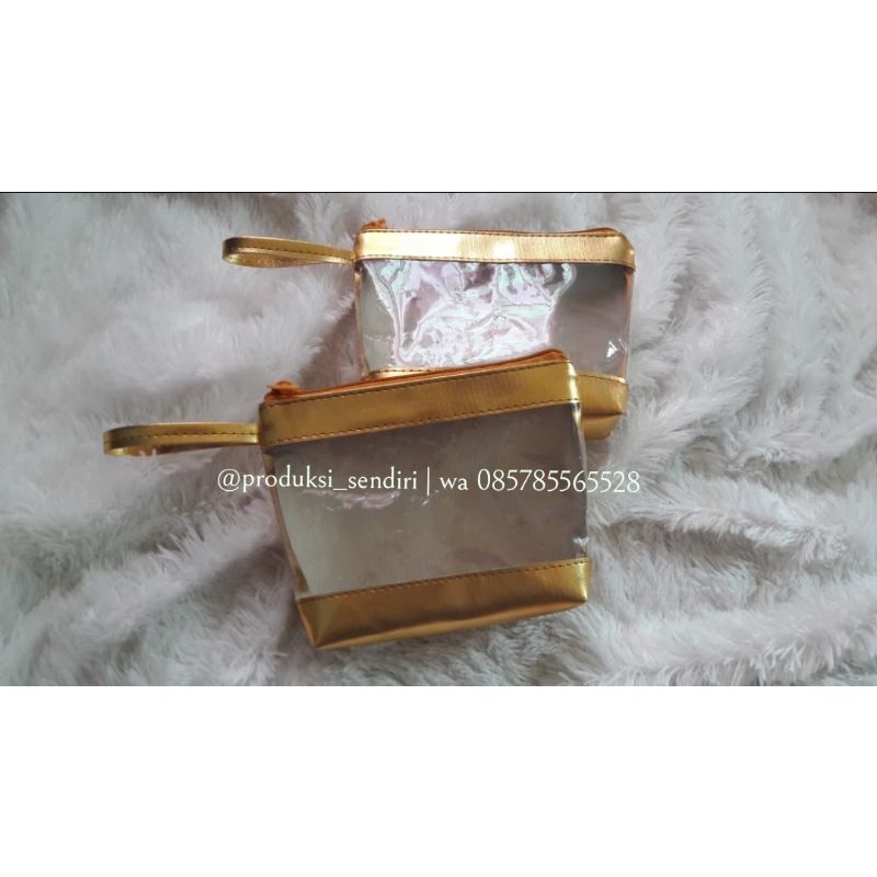 Jual POUCH KOSMETIK CUSTOM / POUCH PVC ( min order 100 pcs ) | Shopee ...
