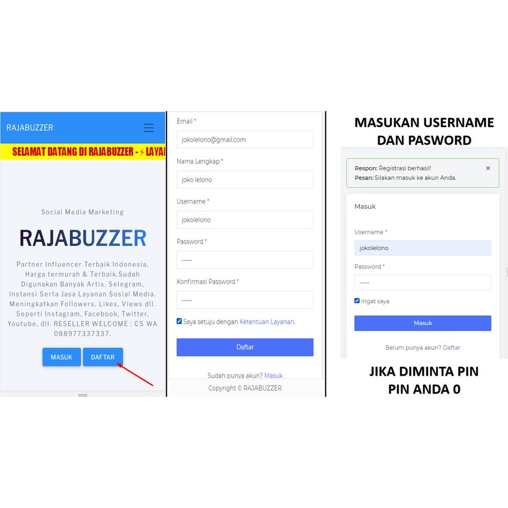 Jual Raja Buzzer,Panel Reseller Social Media SMM Termurah Terlengkap ...
