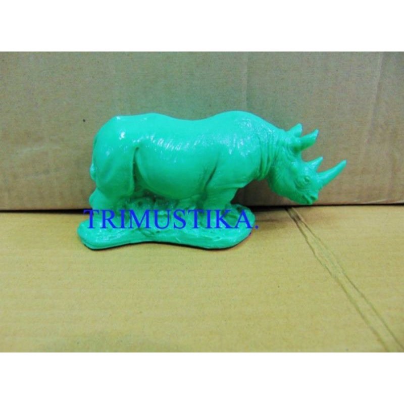 Jual Patung Badak Hijau FengShui Fiber | Shopee Indonesia