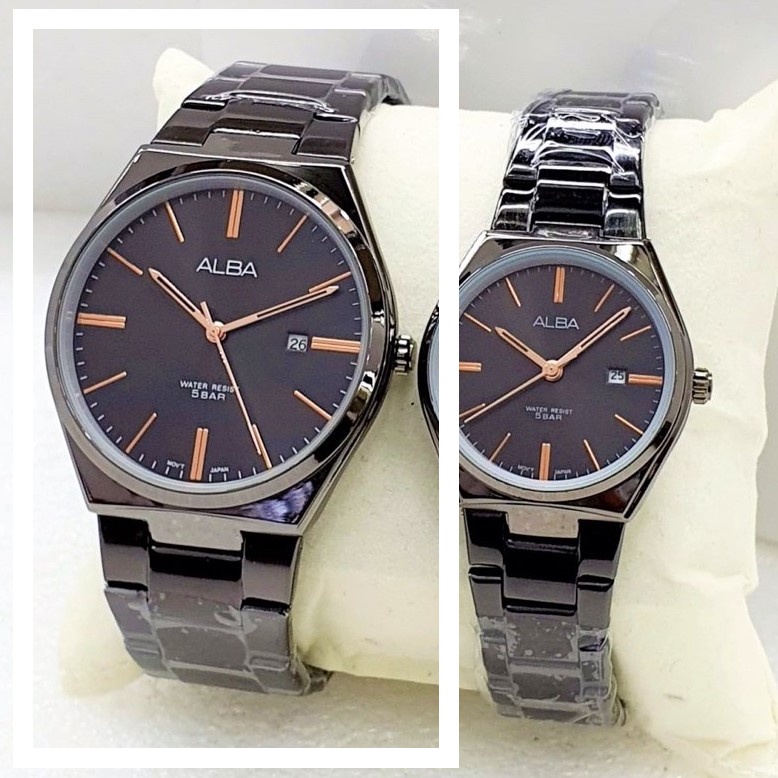 Jual Jam tangan fashion minimalis pria & wanita model couple rantai ...