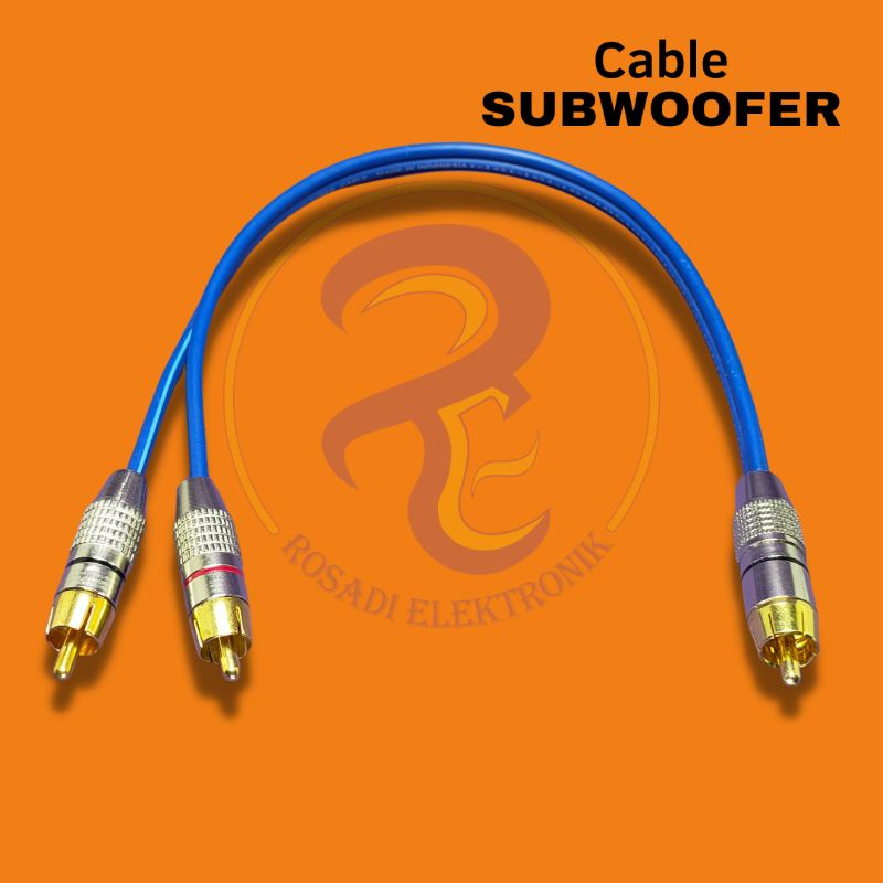 Jual KABEL SUBWOOFER 2 RCA MALE TO 1 RCA MALE KABEL AUDIO MIXER ...